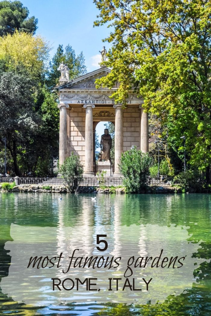5 Most Famous Gardens in Rome, Italy - 5 Parks in Rome to visit - SGW