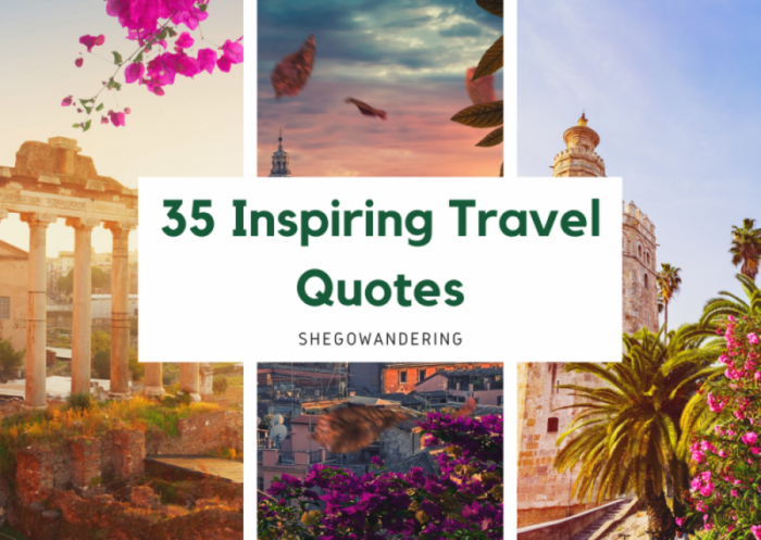 35 Inspiring Travel Quotes - with pictures - SHE GO WANDERING