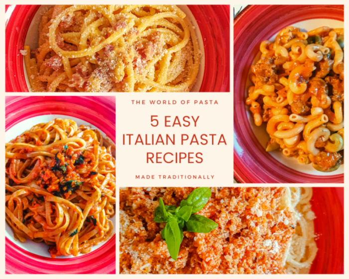 5 Famous Italian Pasta Dishes - Italian pasta recipes - ShegoWandering